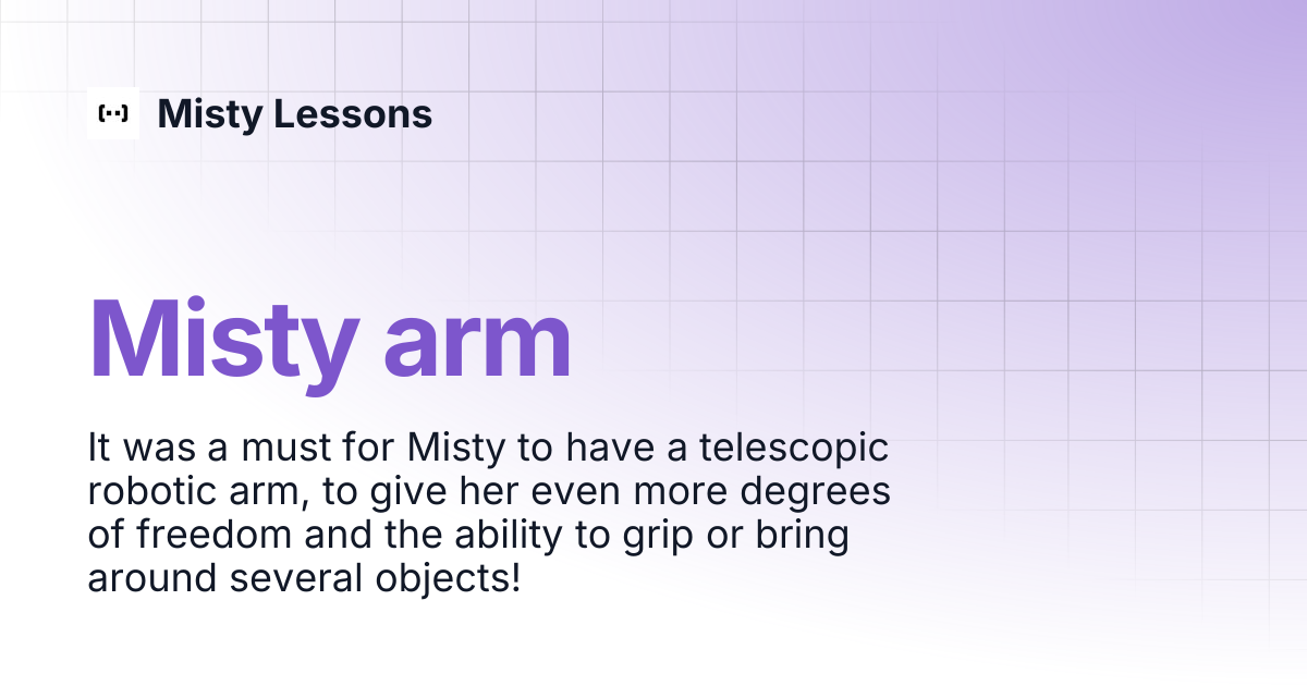 Misty arm | Misty Lessons